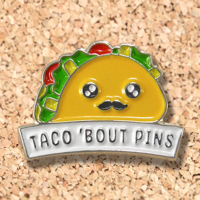 Recessed Enamel - Taco 'Bout Pins